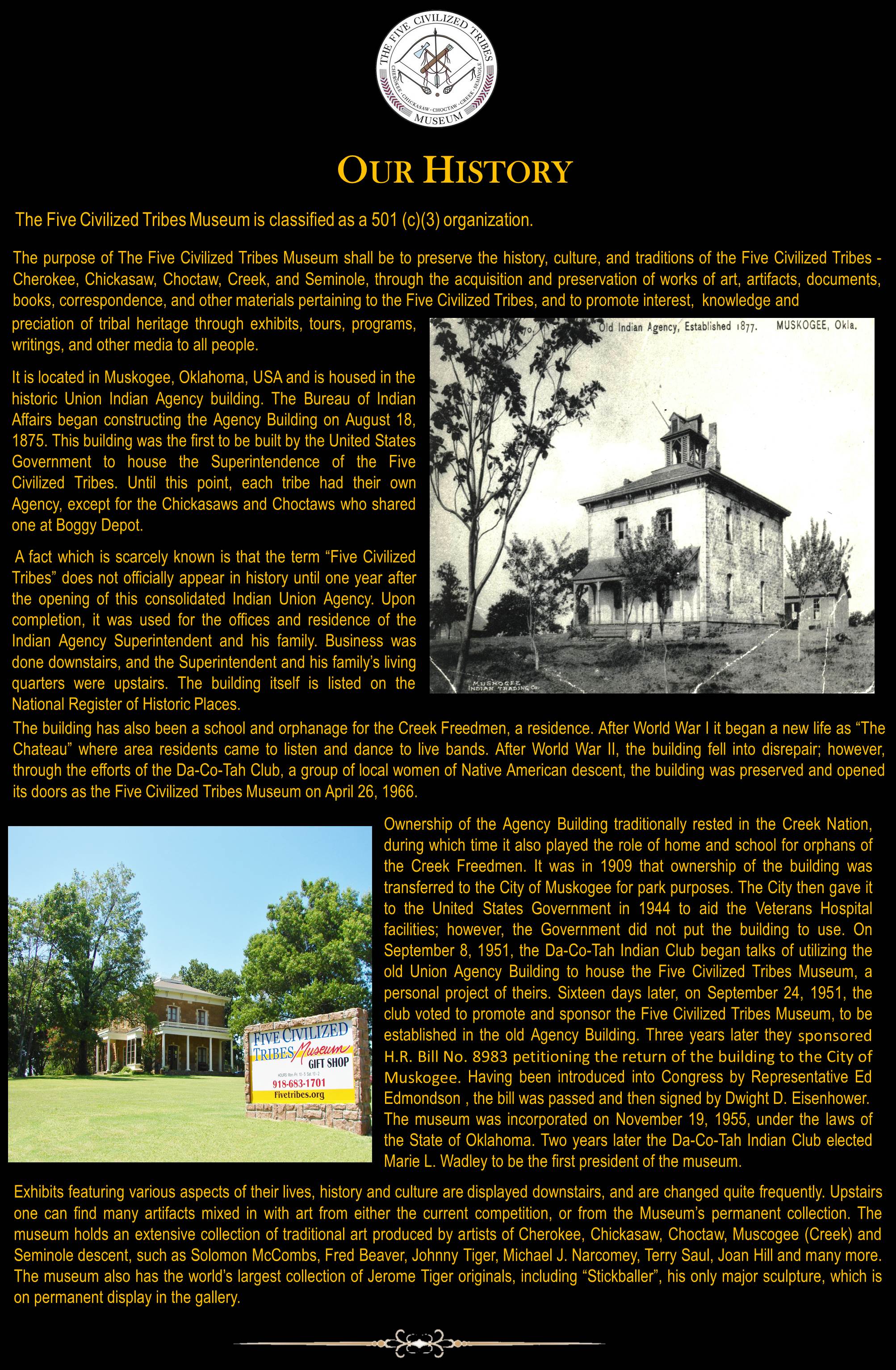 Official Site of the Five Civilized Tribes Museum: Art, Culture and ...